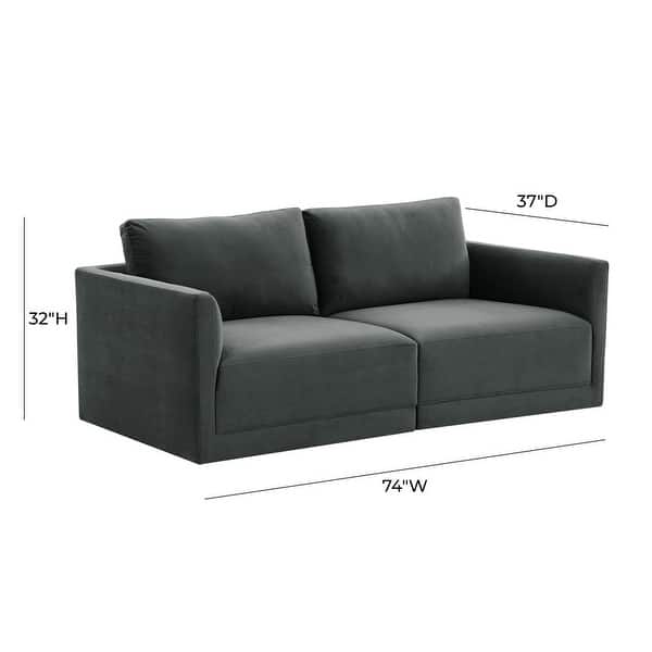 Willow Modular 2 Piece Loveseat - Bed Bath & Beyond - 35934940