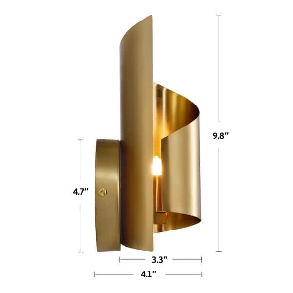 CO-Z Modern Novelty Scroll Wall Sconce Vanity Light Fixture - Bed Bath ...