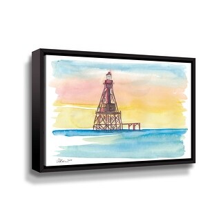 Iconic Lighthouse Marathon Florida Keys Gallery Wrapped Floater-framed ...