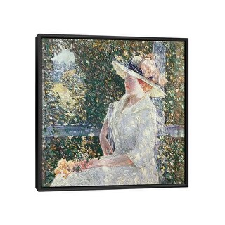 iCanvas "Portrait of Miss Weir, 1909 " by Childe Hassam Framed Canvas ...