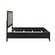 Contemporary Charcoal Gray Finish Bed Integrated LED Backlighting Solid ...