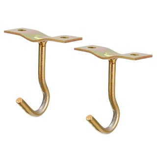 Ceiling Hooks, 2Pcs Screw Mounted Top Long Hooks for Hanging Fans - Bed ...