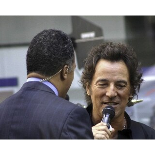 Bruce Springsteen and Lester Holt at the Today Show concert Photo Print ...