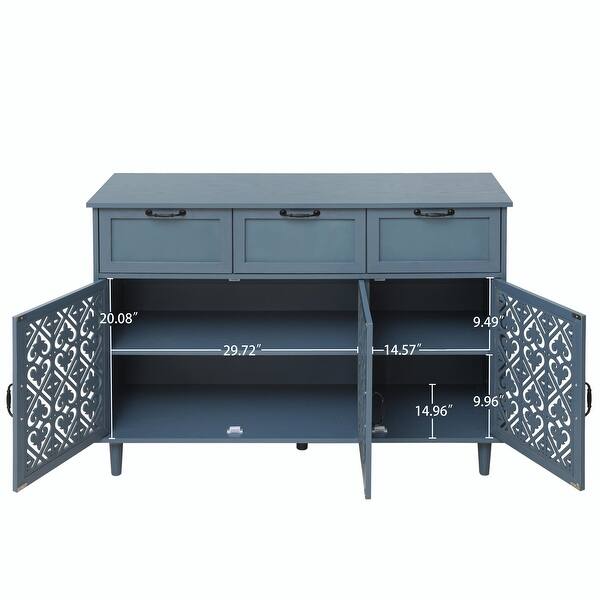 Three-Door Three-Drawer Cabinet - Bed Bath & Beyond - 39860710