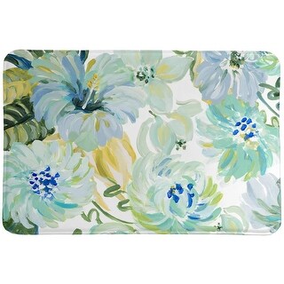 Laural Home Tropical Floral Foliage Memory Foam Rug - Bed Bath & Beyond ...