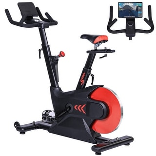 Exercise Bike,Stationary Bike with Shuttle Smart Knob,Electromagnetic ...