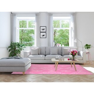 BOHO SHELL PINK Area Rug By Kavka Designs - Bed Bath & Beyond - 39109511