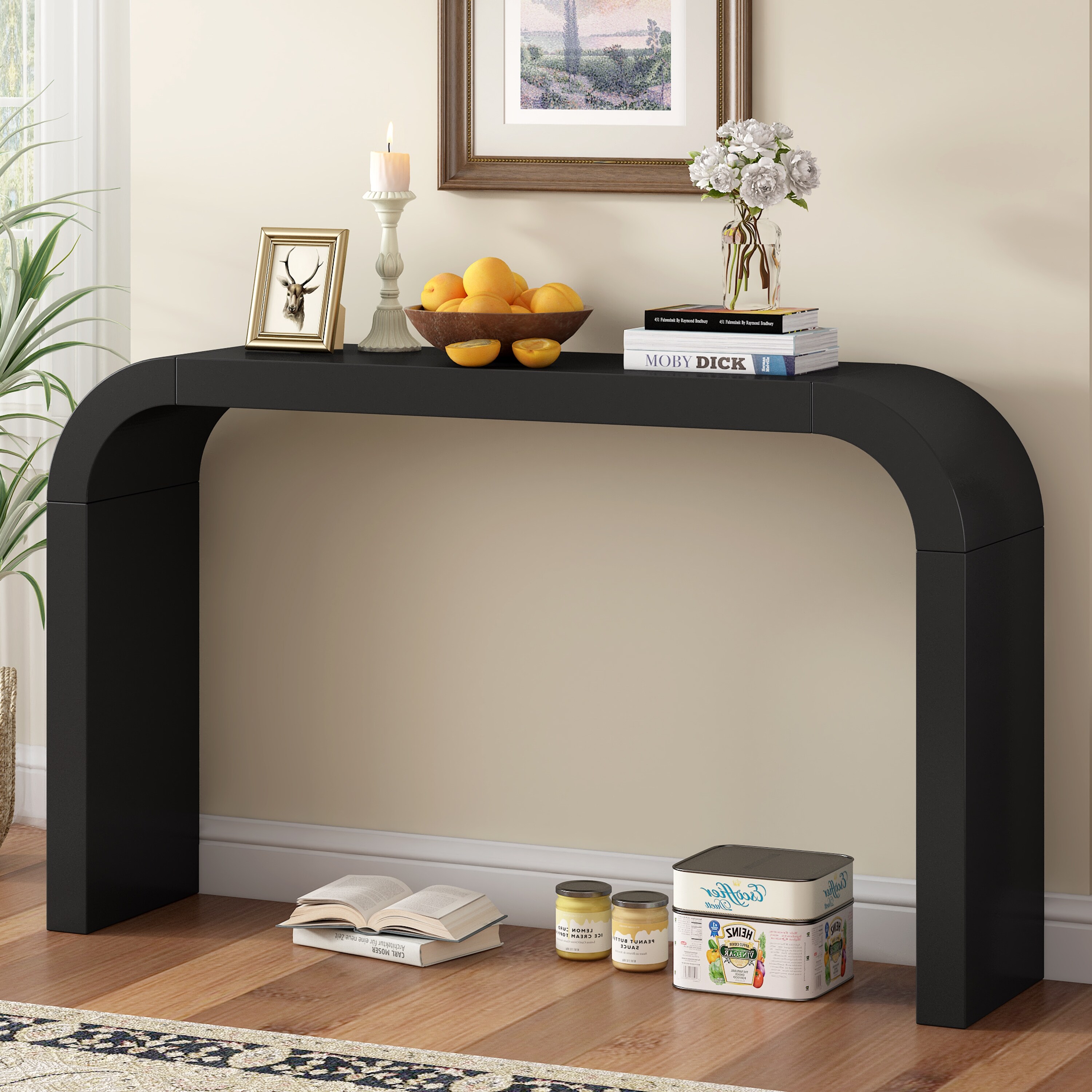 Mirod Minimalist Console Table Living Room 52Inch Entryway Table Sofa Table Bed Bath Beyond 42448894