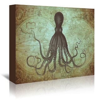 Americanflat - 8" x 10" Gorgeous Green Octo Map by Coastal Print ...