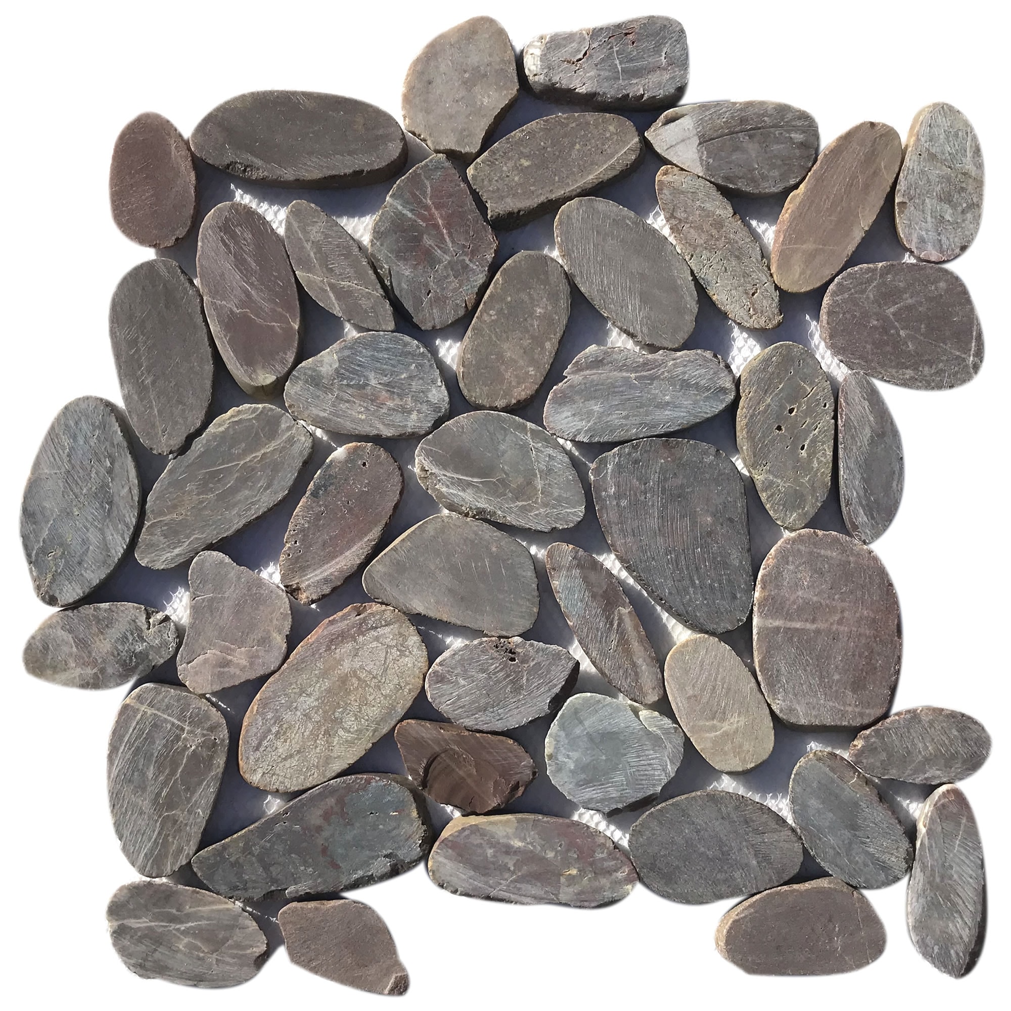 Rivera Natural Stone Sliced Pebble Mosaic Tile - Bed Bath & Beyond ...