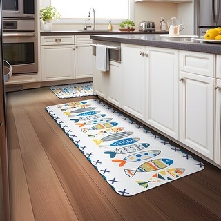 Ray Star PVC Foam Kitchen Mat (Fish) - Bed Bath & Beyond - 35251886