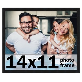 14x11 Frame Black Picture Frame - Complete Modern Photo Frame Includes ...