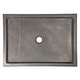 Rectangular Infinity Pool Sink - Honed Pietra Grey Marble - Bed Bath ...