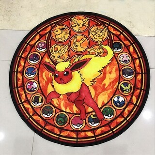 Pocket Goblin Non-Slip Door Floor Rug 3' Round Red - 2' x 6' Runner ...