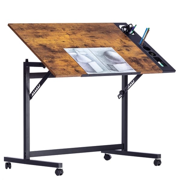 Adjustable Drafting Table Art Desk Drawing Table Art Craft Center Work ...