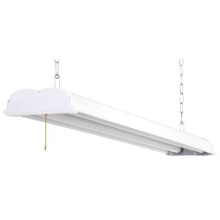 48'' Linear Shoplight - Fluorescent - White - 49.25"L x 6.25"W x 2.13"H ...