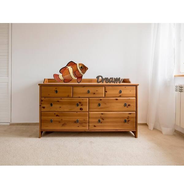 Tropical Orange Nemo Clown Fish Stand Up 3D Shelf Decor 12 Inches - Bed ...