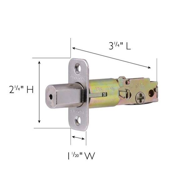 Design House 790634 Adjustable 2-Way Replacement Round Corner Deadbolt ...