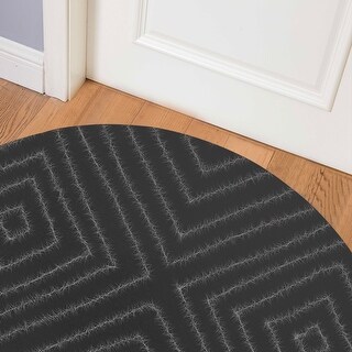 PRICKLY DIAMOND CHARCOAL Doormat By Kavka Designs - Bed Bath & Beyond ...
