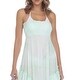 Raviya Women's Acid Wash Stretch Ruffled Tiered Sheer Smocked ...