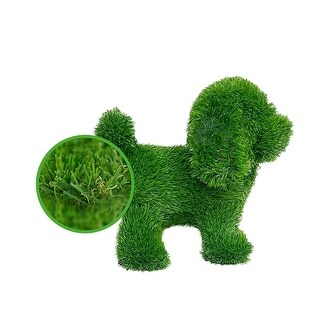 Standing Dog Outdoor Garden Artificial Turf Topiary - 14" - Bed Bath ...