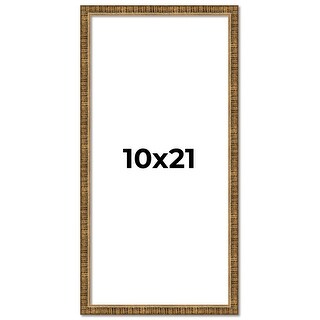10x21 Frame Gold Kingsley Distressed Solid Wood Picture Frame Width ...