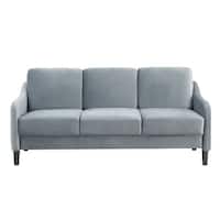 73.22" 3 Seater Sofa, Soft Velvet Small Couch for Small Space, Living ...