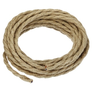 25Ft Twisted Electric Rope Light Cord 18AWG Vintage Industrial Lamp ...