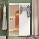 Versatile Wall-Mounted Mirror and Coat Rack Combo Space-Saving Design ...
