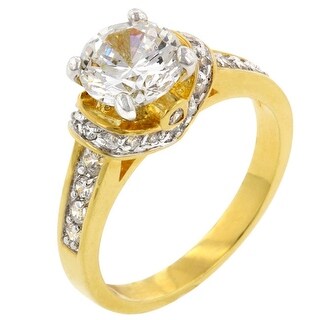 Gold-Tone Regal Engagement Ring For Women - Bed Bath & Beyond - 41006110