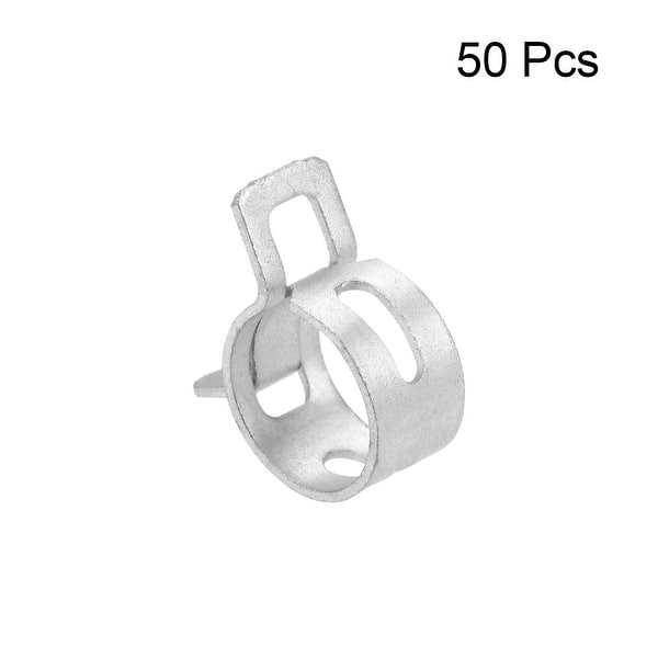 Steel Band Clamp Hose Tube Spring Clips Clamp Silver Manganese Steel ...