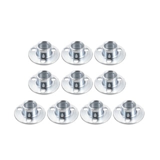 Brad Hole Tee Nut Carbon Steel Round Base Screw-In T-Nut - Bed Bath ...