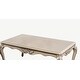 Traditional Style 1pc Coffee Table Curved Legs Carved Detail Design ...