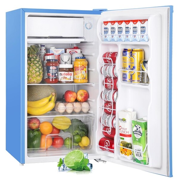 Dorm size refrigerator with freezer store