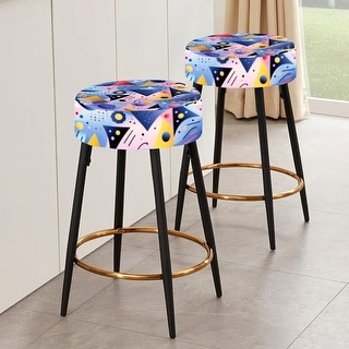 Multicolor Funky Cool Geometric Triangle Pattern - Upholstered ...