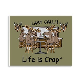 Stupell Last Call at Bar Wall Plaque Art Design By LIC - Bed Bath ...