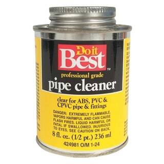 Do it Best 8 Oz. All-Purpose Pipe Clear PVC Cleaner - 1 Each - 8 oz ...