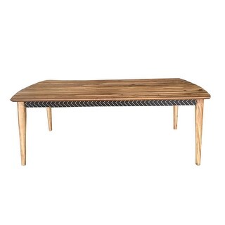 Rectangular Wooden Dining Table in Natural Sheesham - Natural Sheesham ...
