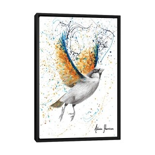 iCanvas "Golden Prosperity Bird" by Ashvin Harrison Framed - Bed Bath ...