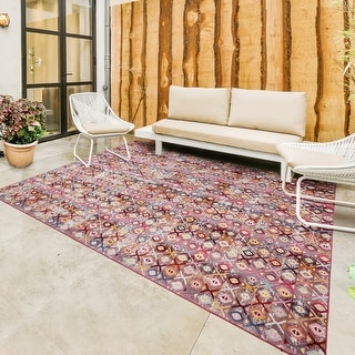 Gertmenian Caravan Modern Moroccan Bohemian UV Protected Polypropylene ...