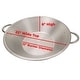 Carnitas Cazo Flat Bottom 22 Inch Steel Pot Pan Wok 21 Qt - Silver - 22 ...