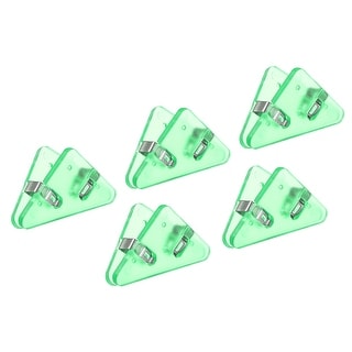 Multifunction Document Clip,5Pcs Triangular Page Clip,Transparent Green ...