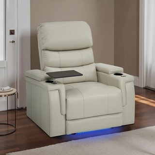 MCombo Home Theater Power Recliner with Adjustable Headrest & Lumbar ...