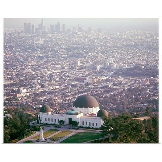 "California, Los Angeles, Aerial view of Griffith Observatory" Poster ...