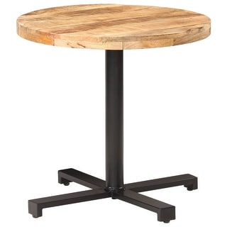 vidaXL Bistro Table Round Ø31.5"x29.5" Rough Mango Wood - Bed Bath ...