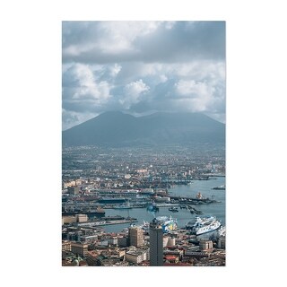 Naples Campania Italy Clouds over Vesuvius Mountains Art Print/Poster ...