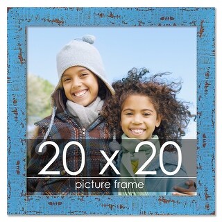 20x20 Shabby Chic Blue Wood Picture Square Frame - 20" x 20" - Bed Bath ...