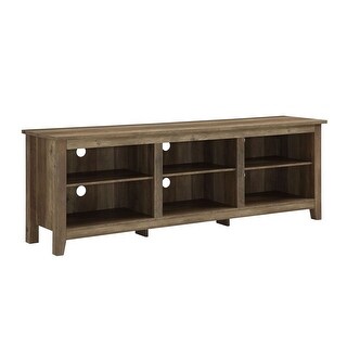 Offex 70" Wood Media TV Stand Storage Console - Rustic Oak - Bed Bath ...