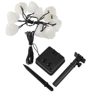 10LED Solar Mushroom Lawn String Light - Multicolor/Warm White - Bed ...