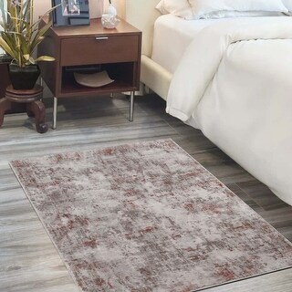 Superior Contemporary Distressed Abstract Indoor Area Rug - On Sale ...
